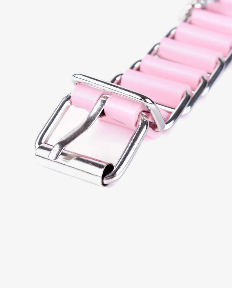 Leather Metal Hand Wrist Cuffs + Ankle Foot Cuffs